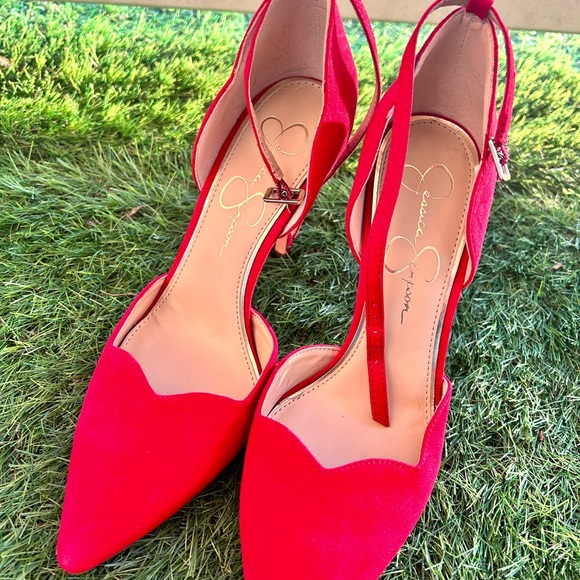Jessica Simpson | Shoes | Jessica Simpson Red Heel | Poshmark